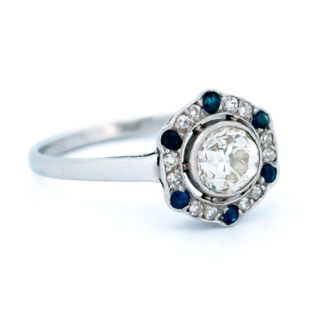 Azure Radiance Diamond Entourage Ring 5818-4804 - Binenbaum Antiques ...